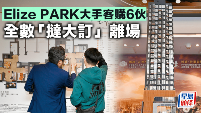 Elize PARK大手客購6伙 全數「撻大訂」離場 | 星島日報